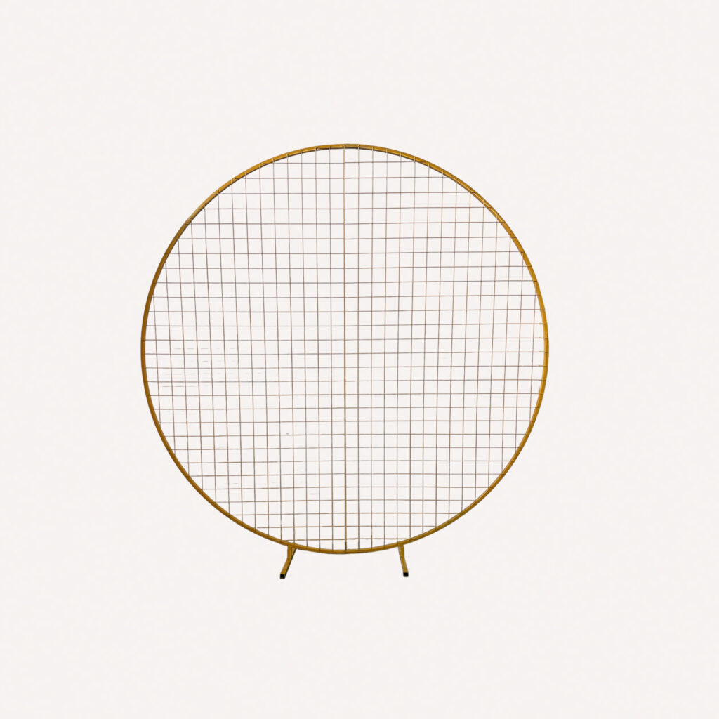 Circle Mesh Arch Hire in Auckland - Elegant Event Decor